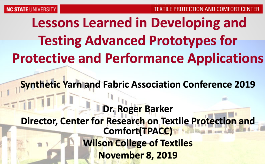 SYFA 2019 Fall Conference Select Presentations – The Synthetic Yarn and ...