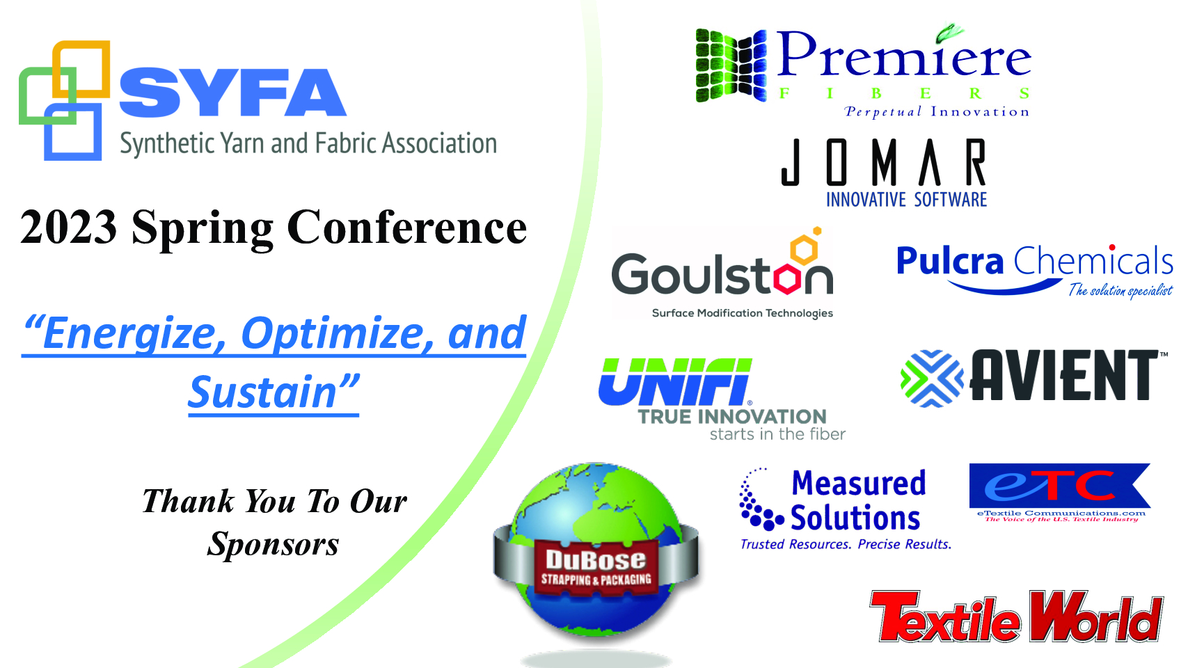 SYFA Conferences – The Synthetic Yarn and Fabric Association